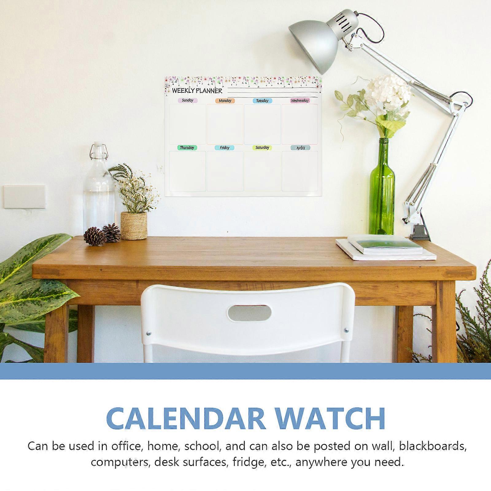 Schedule Board Sticker for Refrigerator Plastic Fridge Recording Board ...