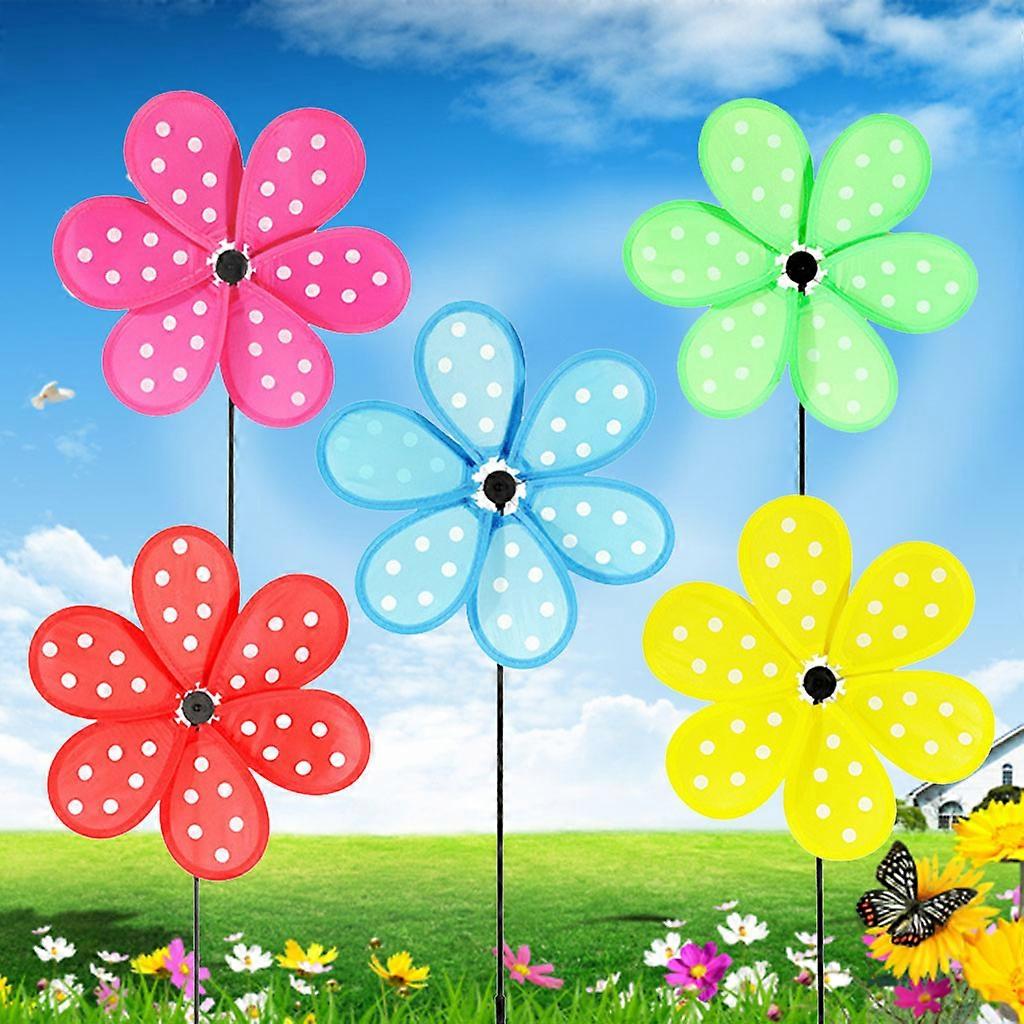 Colorful Dot Wind Spinners Lawn Pinwheels Windmill Party Pinwheel Wind ...