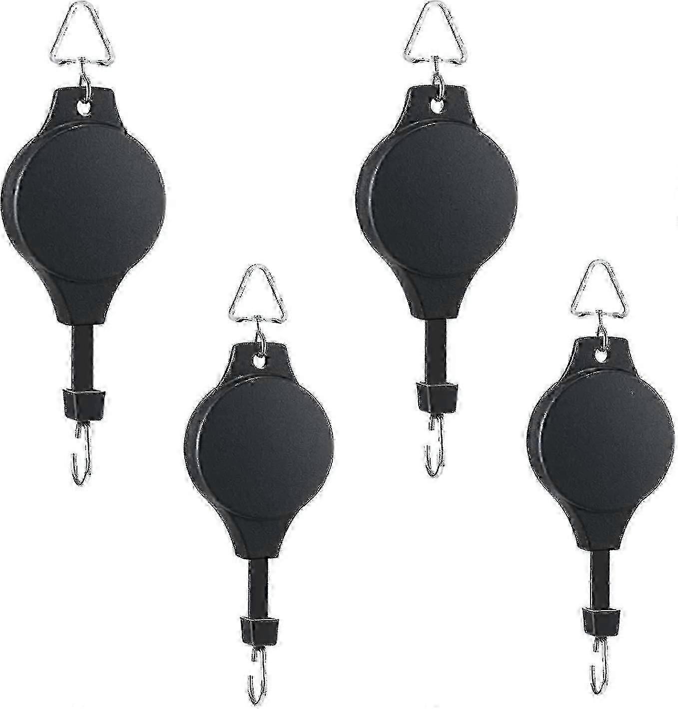 4 Pack Plant Pulley Retractable Plant Hook Pulley Adjustable Plant ...