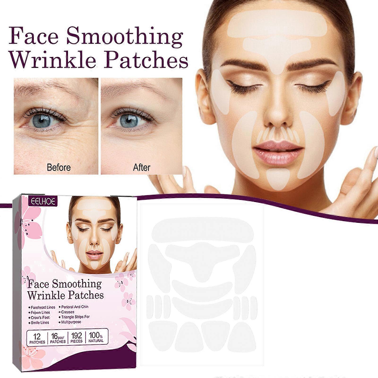 Face Wrinkle Patches - Fine-Line Remover Strips To Eye, Mouth, Frown ...
