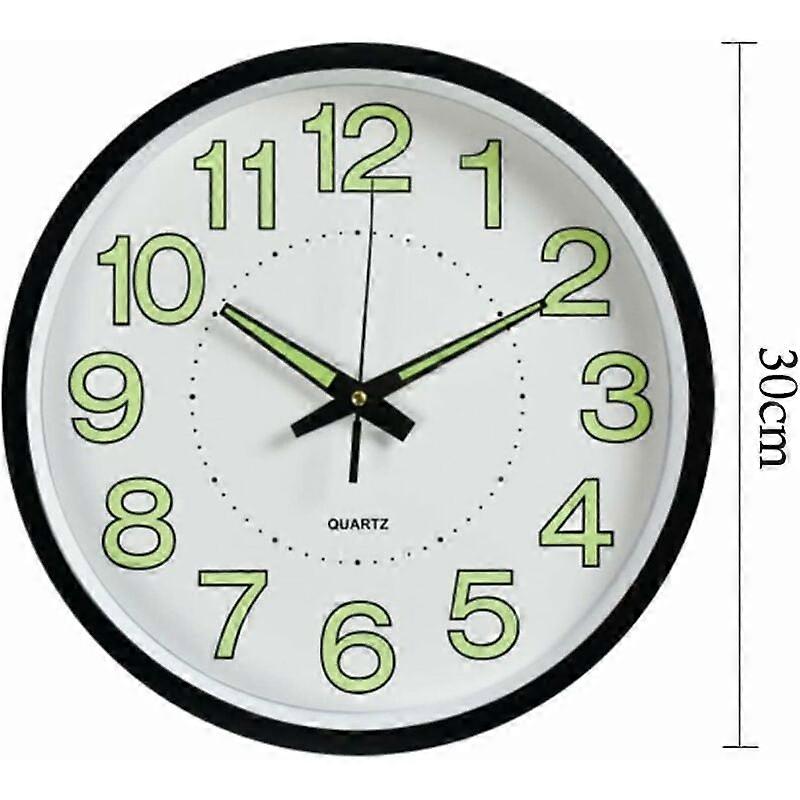 Night Vision Clock, Luminous Decorative Wall Clock with Clear and Easy ...