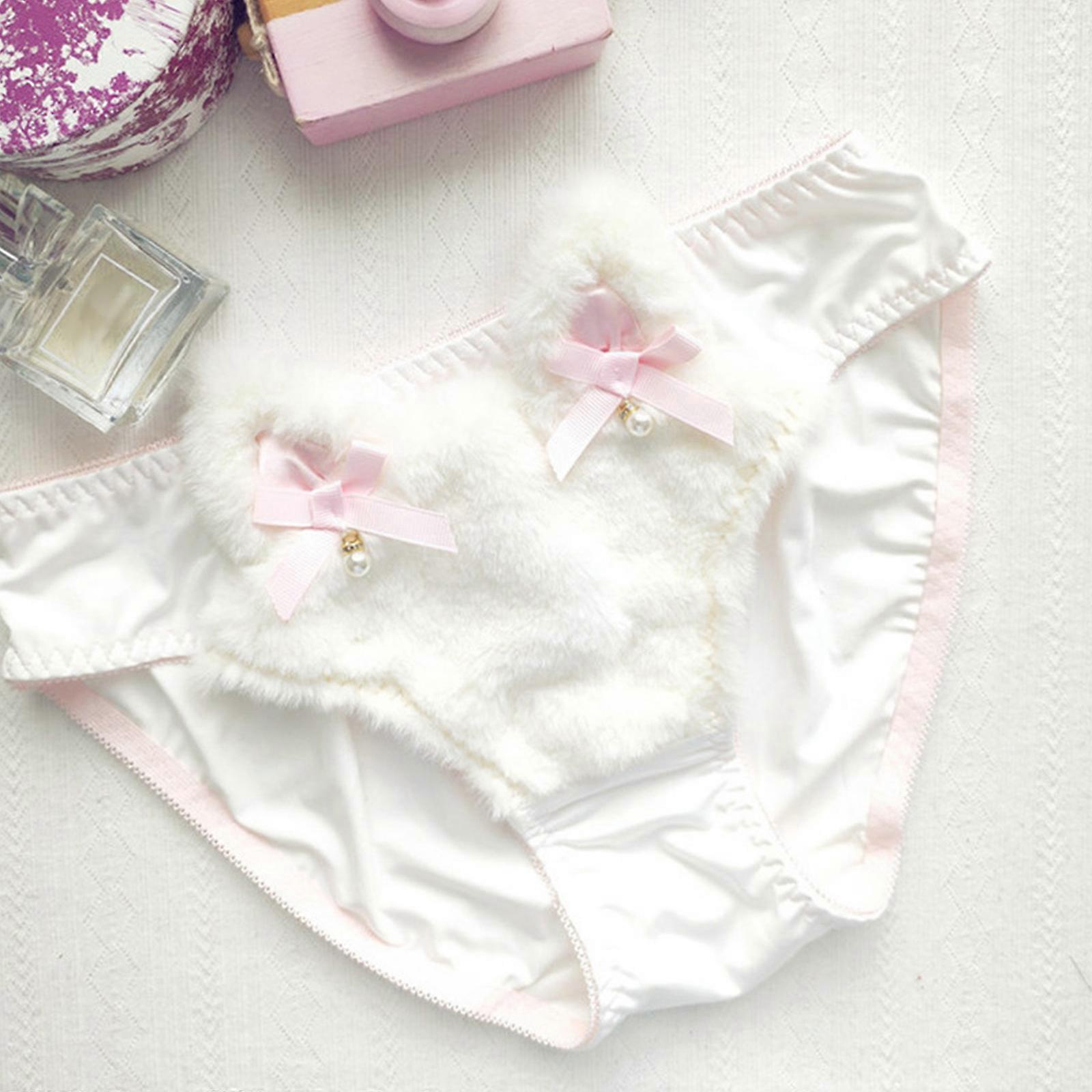 Women Plush Bra Panty Set Funny Cats Bra Panties Set Cartoon Plush ...