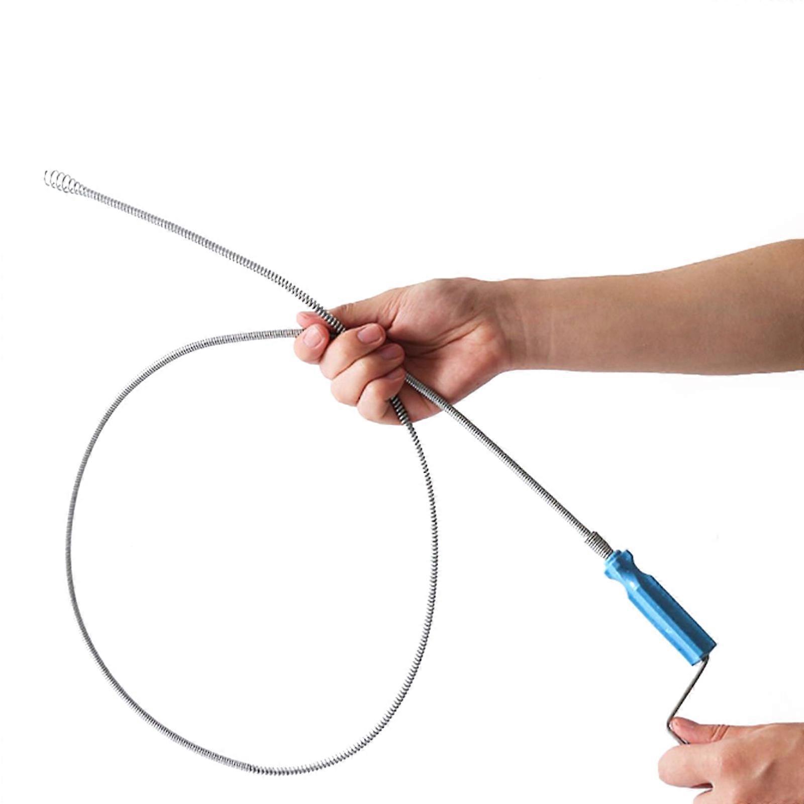 Drain Auger Plumbing Snake Drain Hair Clog Removal Tool Spring Pipe ...