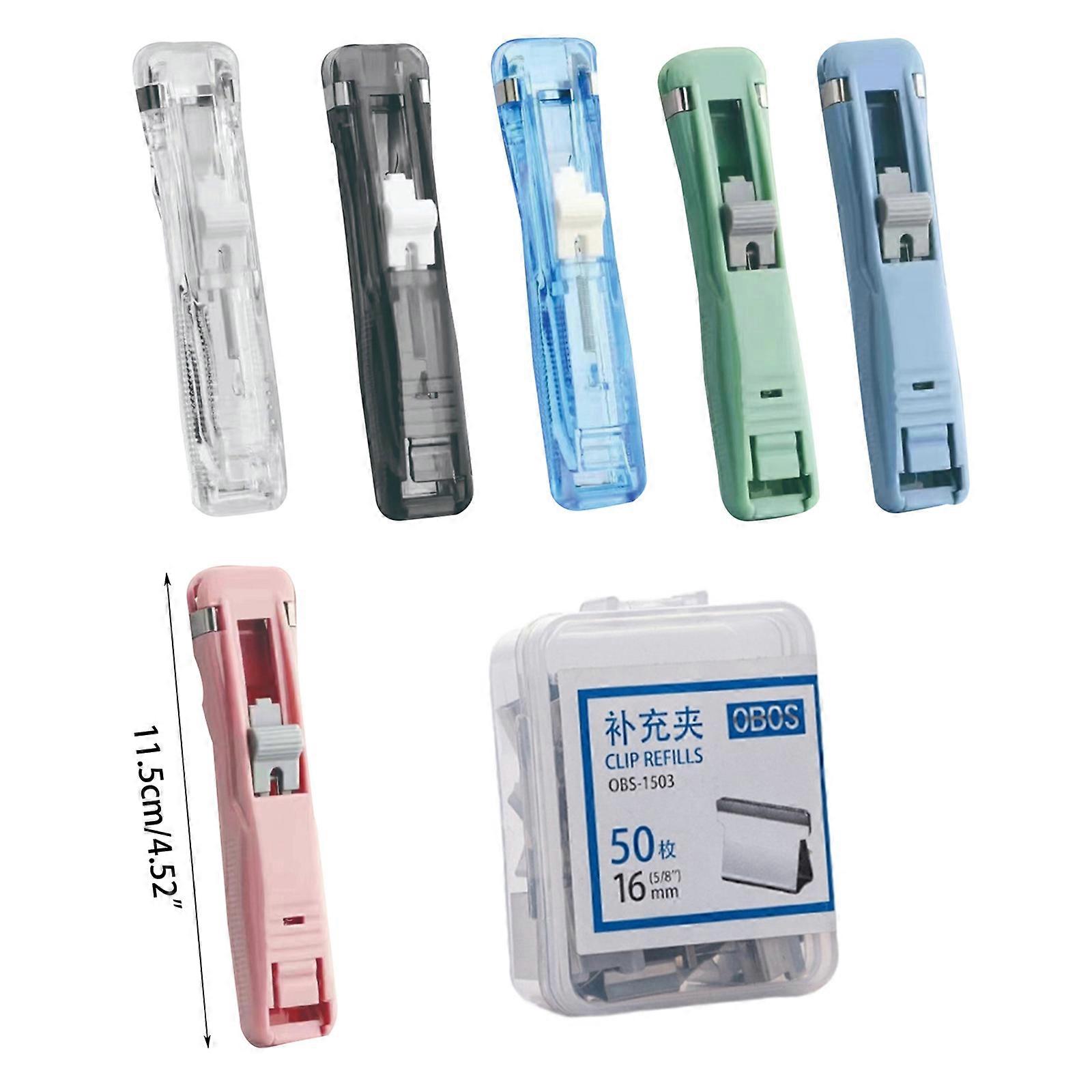 Paper Clamp Dispenser Handheld Paper Clip Clamp Dispenser 40 Sheets ...