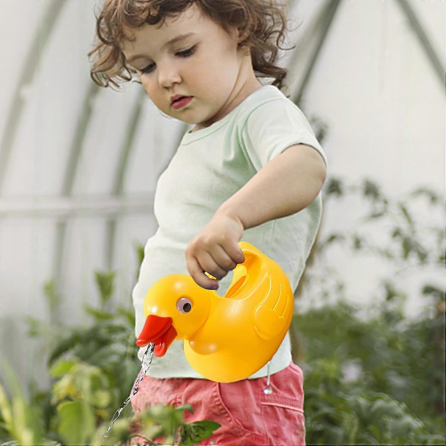 s Duck Watering Can, Cute Yellow Duck Shape with Handle, Toy for Garden ...
