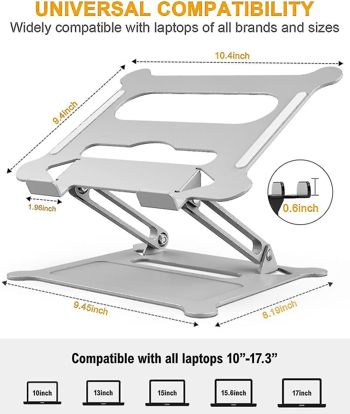 Laptop Stand For Desk, Foldable Laptop Riser, Portable Laptop Stand ...