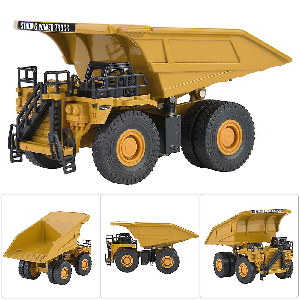 1:60 Static Model Engineering Car Kids Alloy Mining Dump Vehicle Truck ...