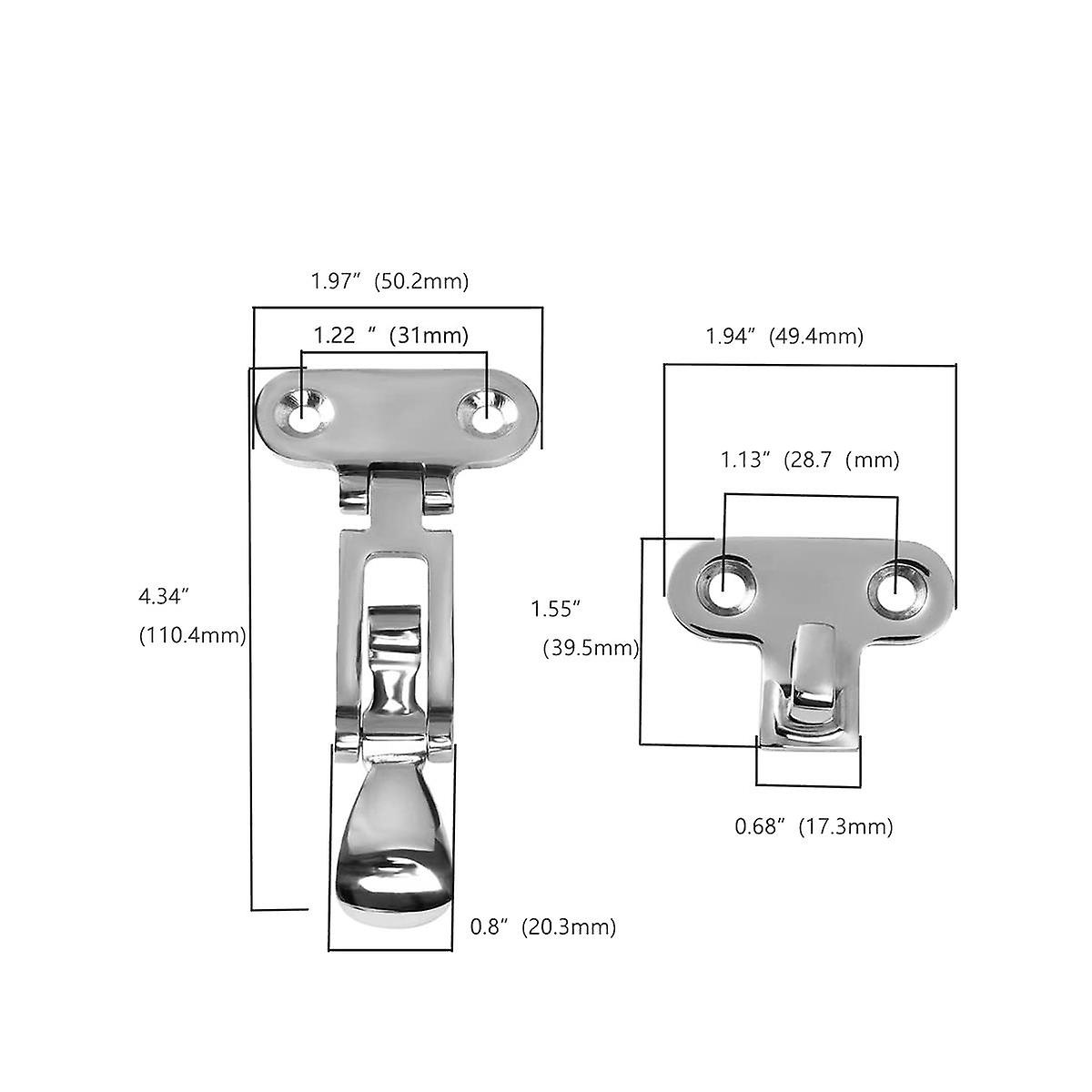 Marine Grade Boat Door Hatch Anti-Rattle Latches, Hold Down Clamp ...