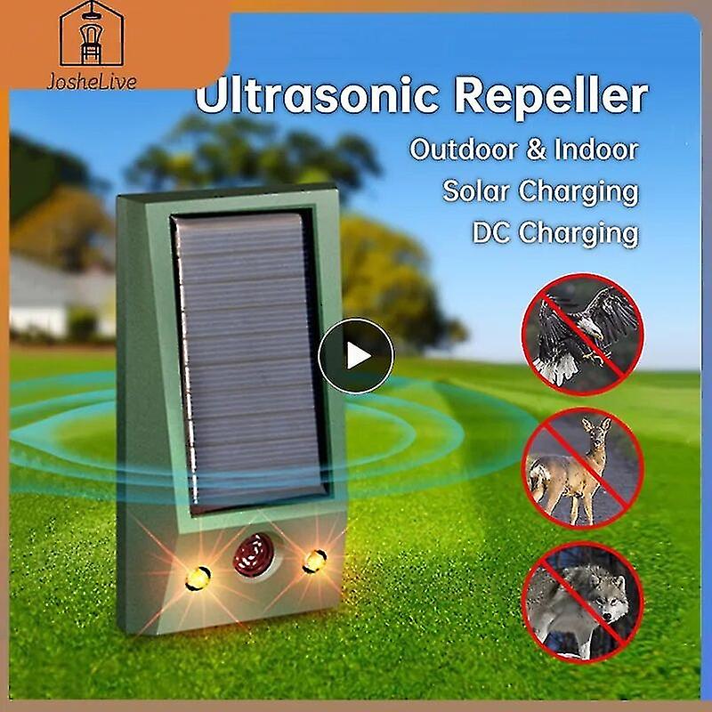 New Solar Powered Ultrasonic Electronic Bird Repellent Waterproof ...