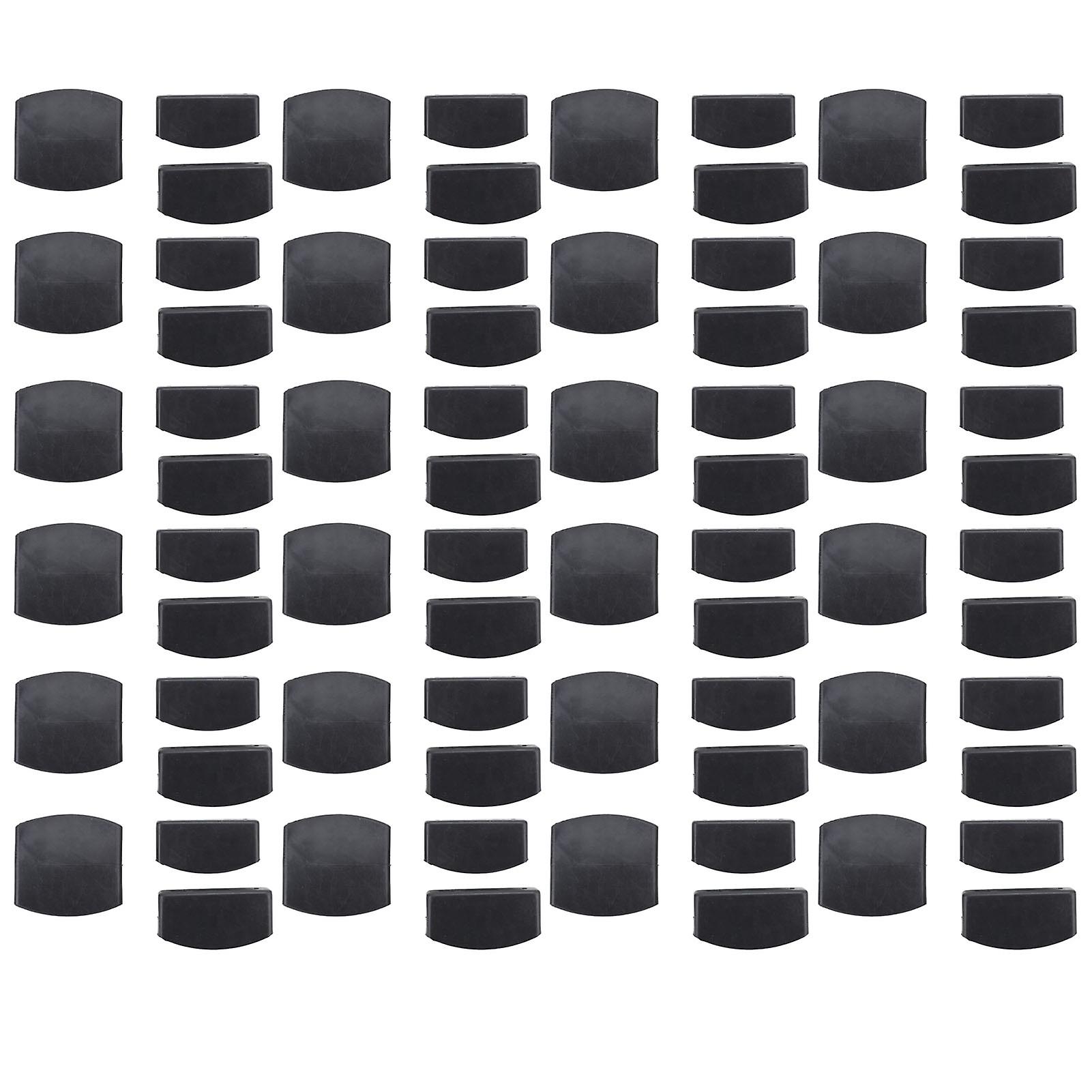 Plastic Bed Slat End Caps Holders 72Pcs Black Furniture Accessories for ...