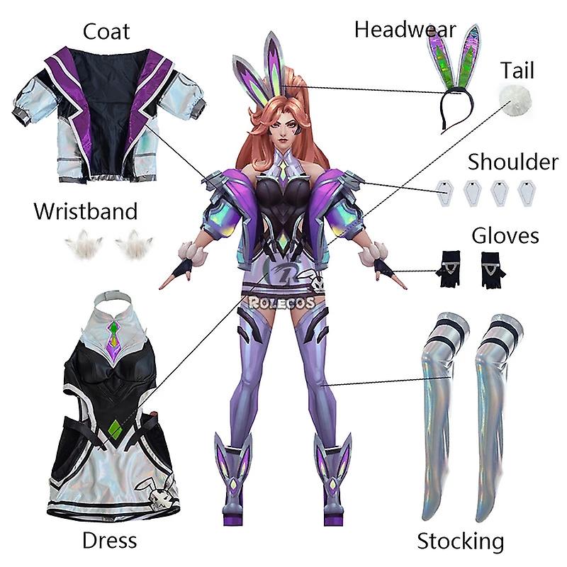 Lol Battle Bunny Miss Fortune Cosplay Costume Lol The Anima Squad Miss ...
