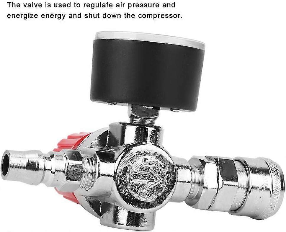 Pressure regulator control valve gauge with male/female connector ...