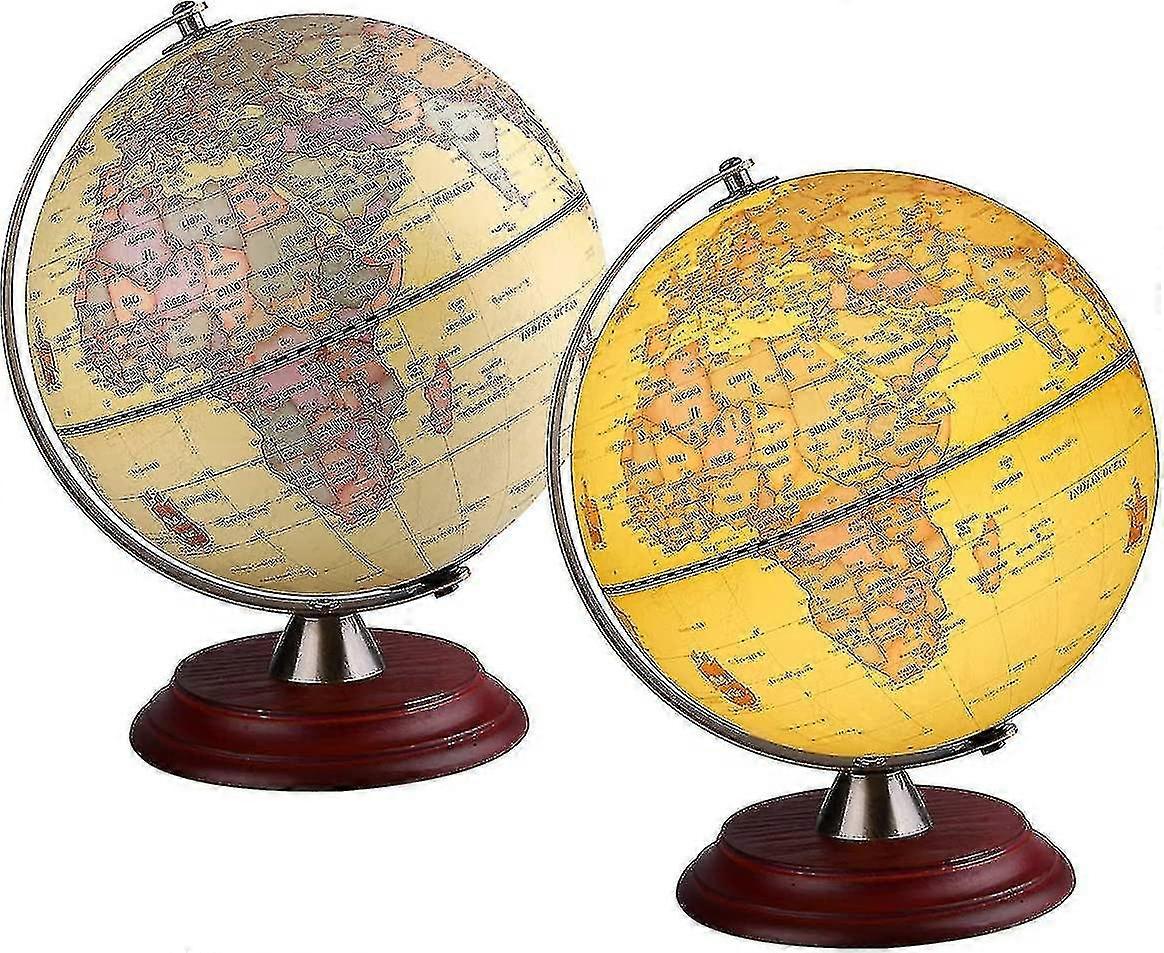 Illuminated World Globe For Kids With Wooden Stand,built In Led For ...