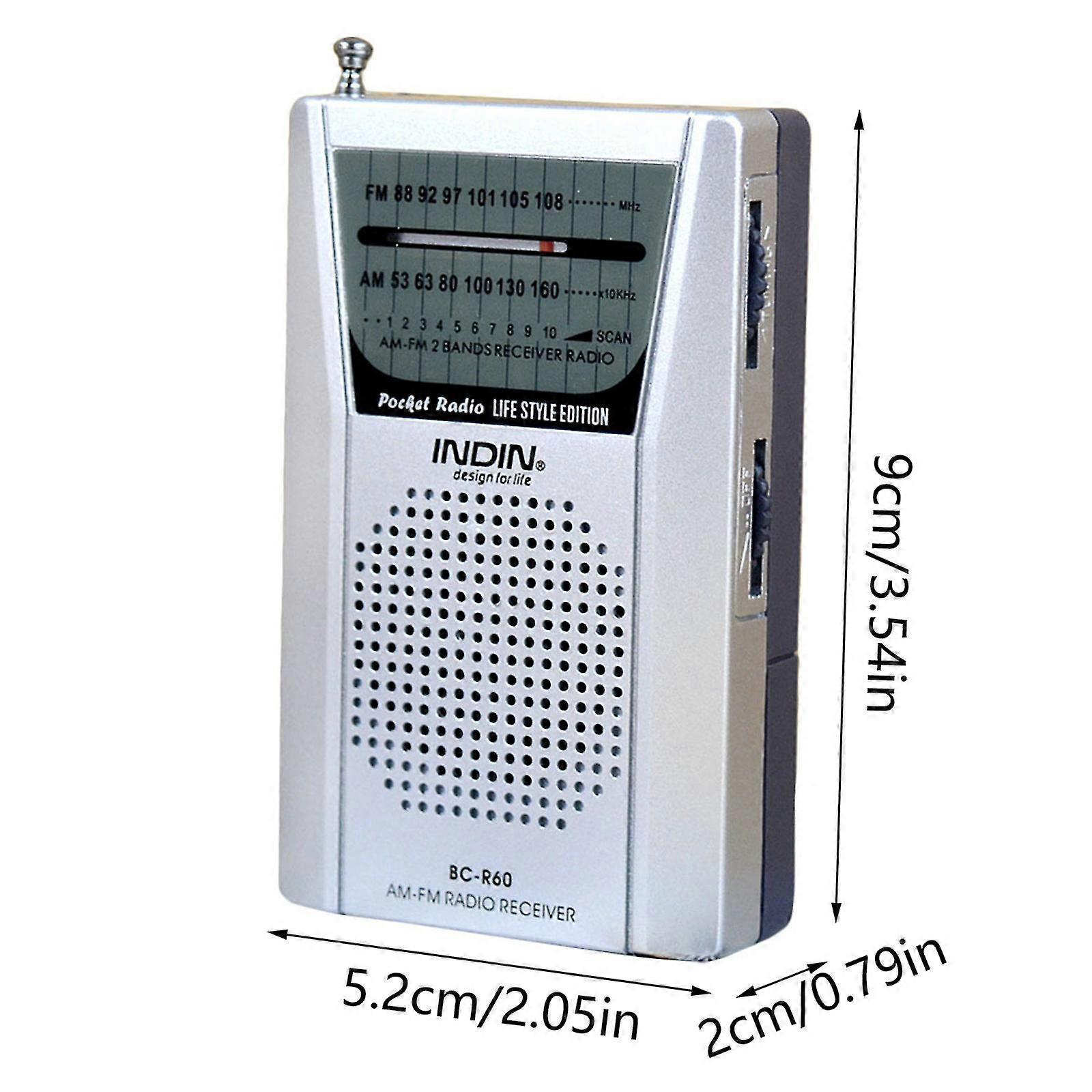 Portable Am Fm Radio 2 Band Radio Player Battery Powered With ...