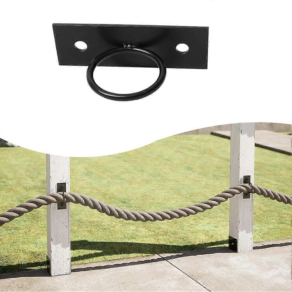 5Pack Black Decorative Ring Rope Supports Holders for Rope Fencing ...