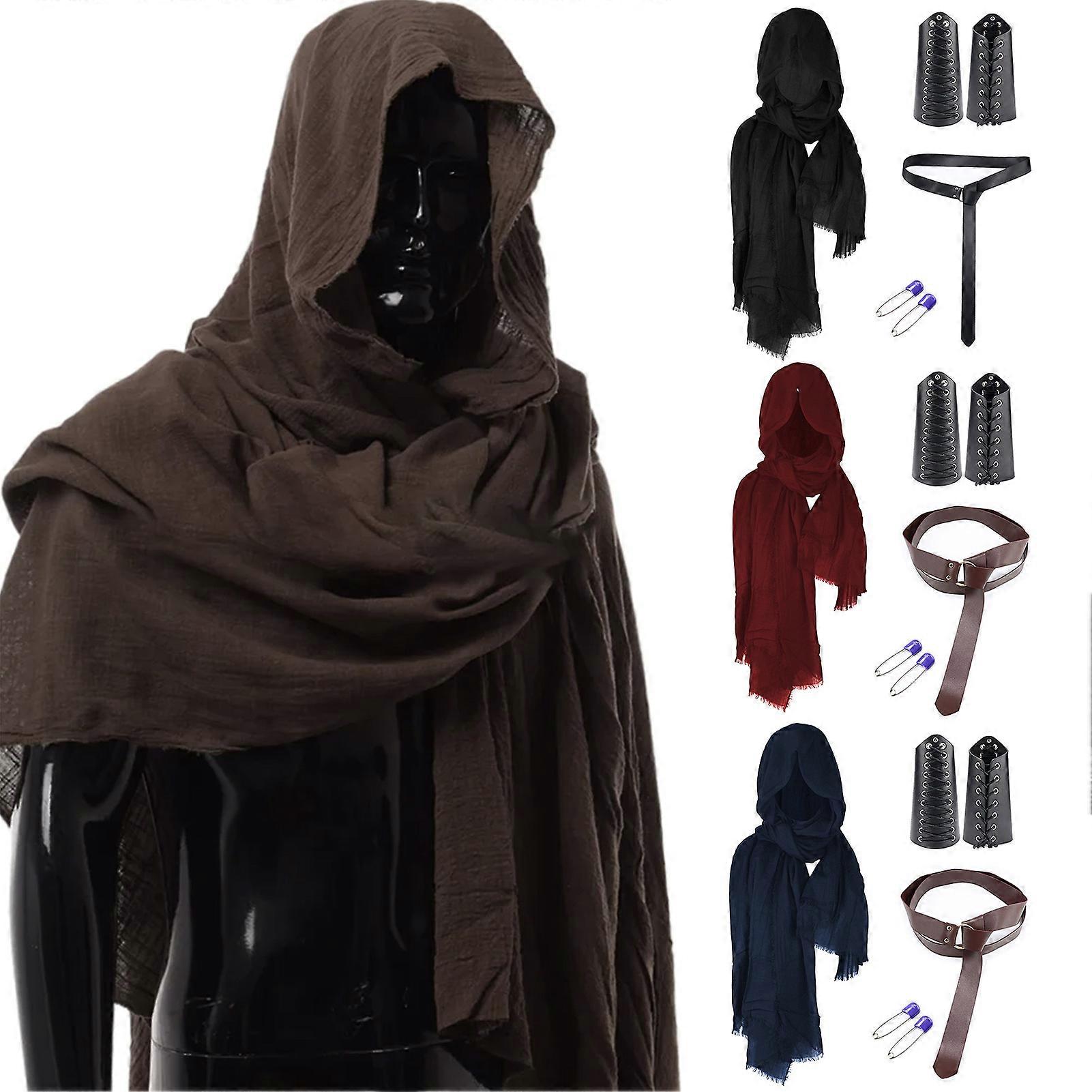 Medieval Pirate Halloween Costume Set Scarf Wristbands Belt Knight ...