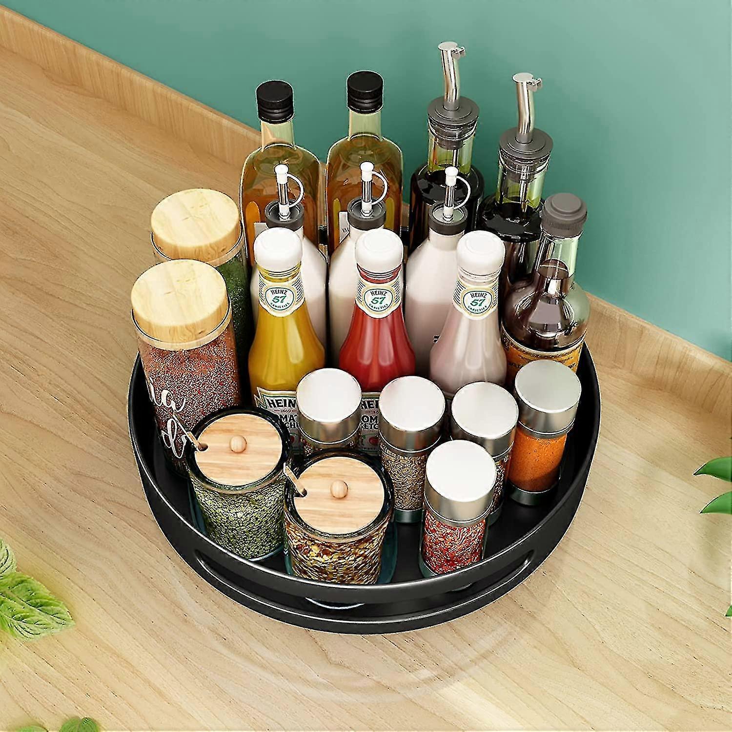 Lazy Susan,metal Steel Revolving Shelves Revolving Kitchen Cupboard ...