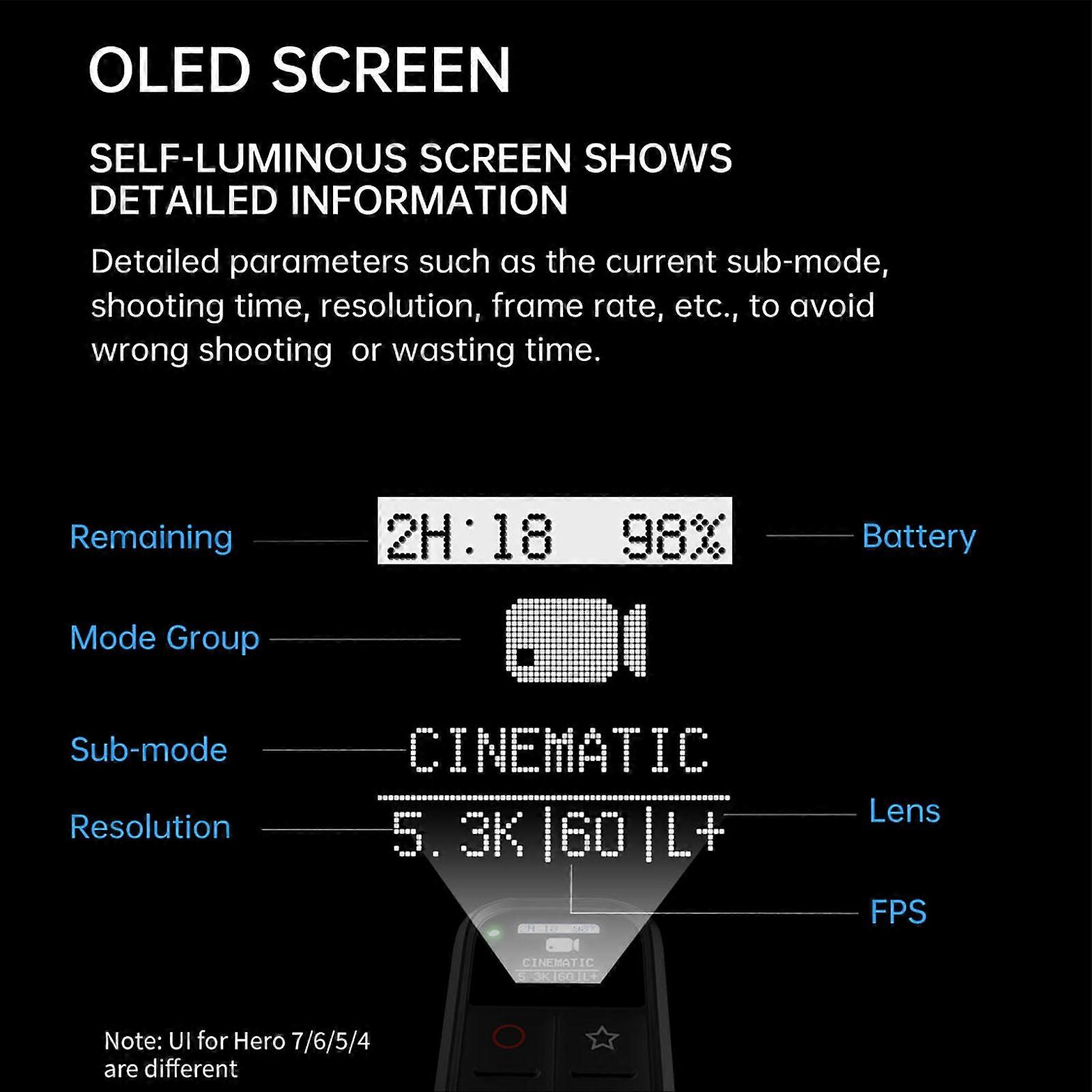 Remote Control Pintar dengan Tali Pergelangan Tangan untuk GoPro 11 10 ...