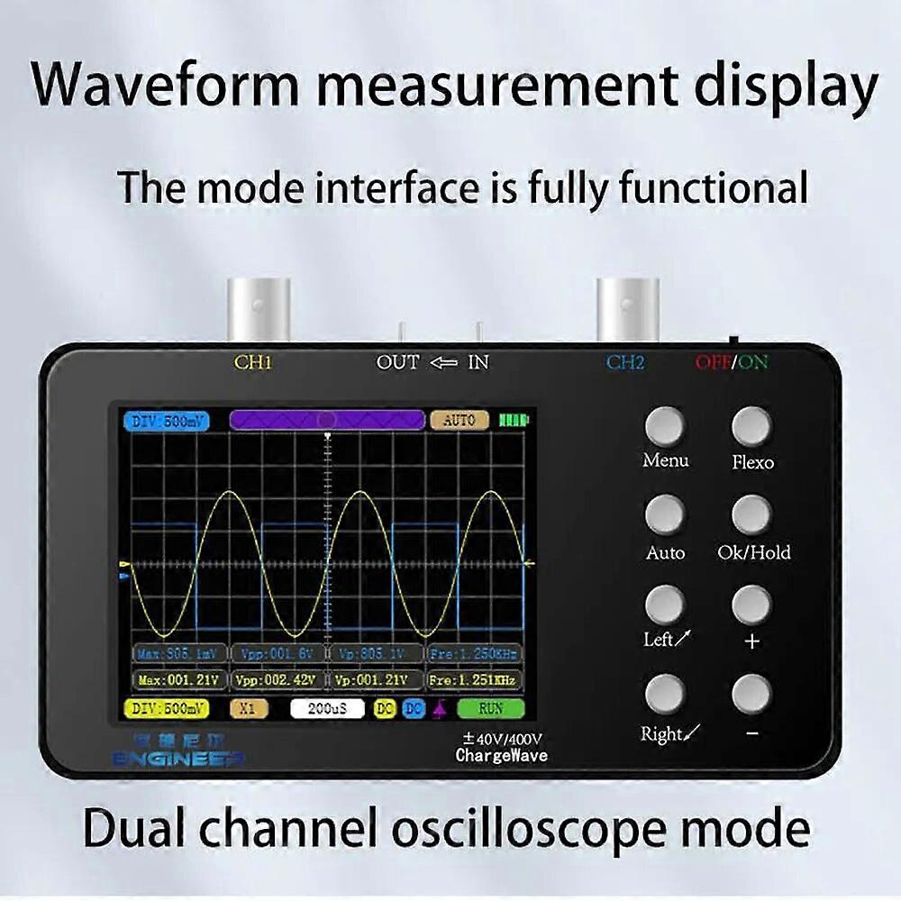 Dual-channel Digital Oscilloscope 10M Analogue Bandwidth 50M Sampling ...