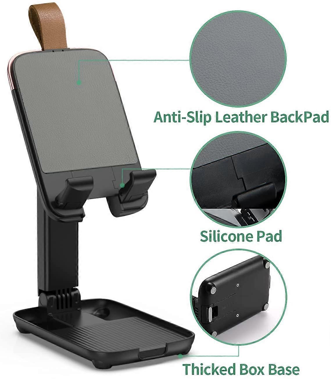 Cell Phone Stand Foldable,Angle Height Adjustable Expanding Mobile ...