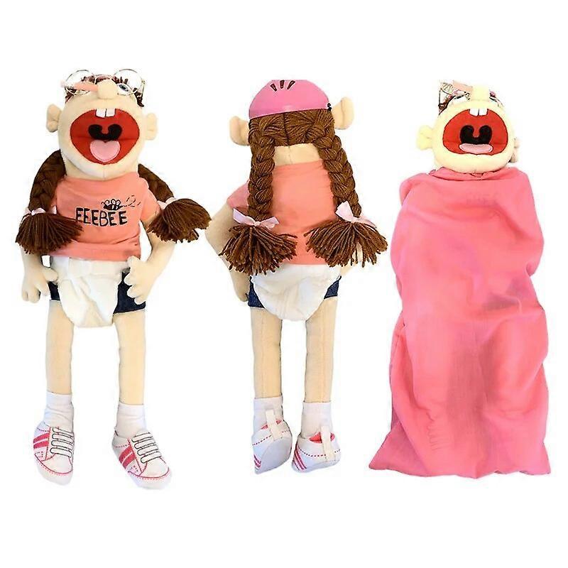 1/2pcs Cartoon Jeffy Feebee Puppet Hand Muppet Large Plush Toy Stuffed ...