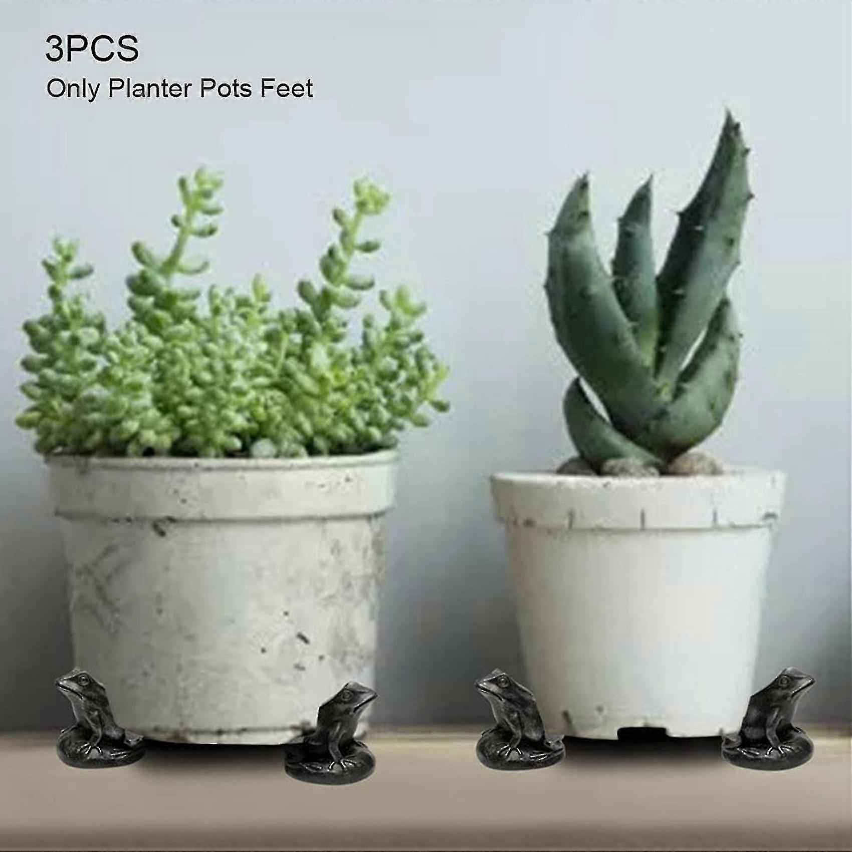 3pcs Plant Risers For Pots Resin Plant Pot Feet Animal Shaped Statue ...
