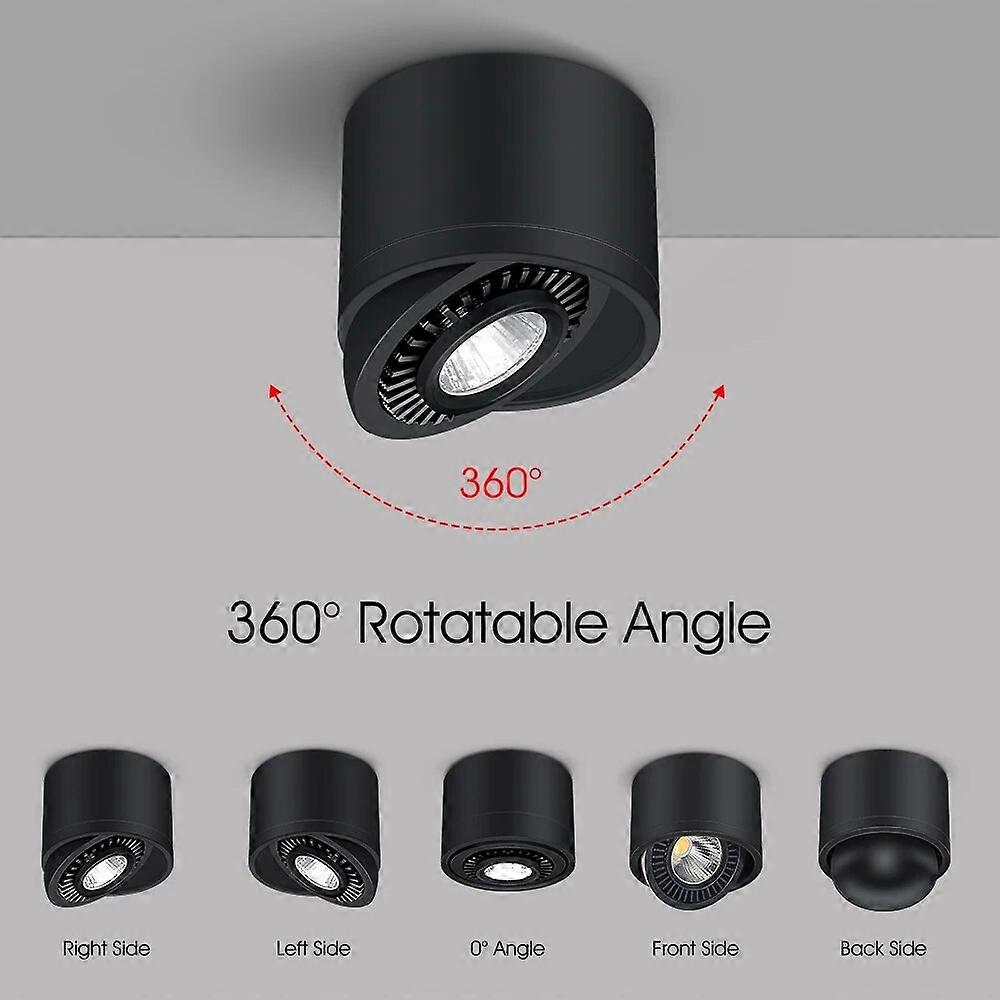 Angle Adjustable Dimmable Surface Mounted Downlight led Ceiling Lamp 5W ...