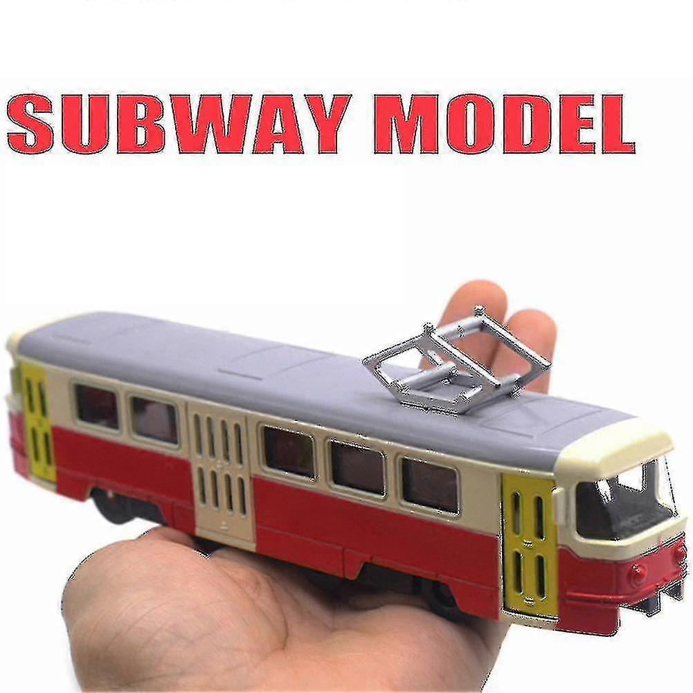Train Tram Die-cast Toy Car Musical Light-up Children's Toy Holiday ...