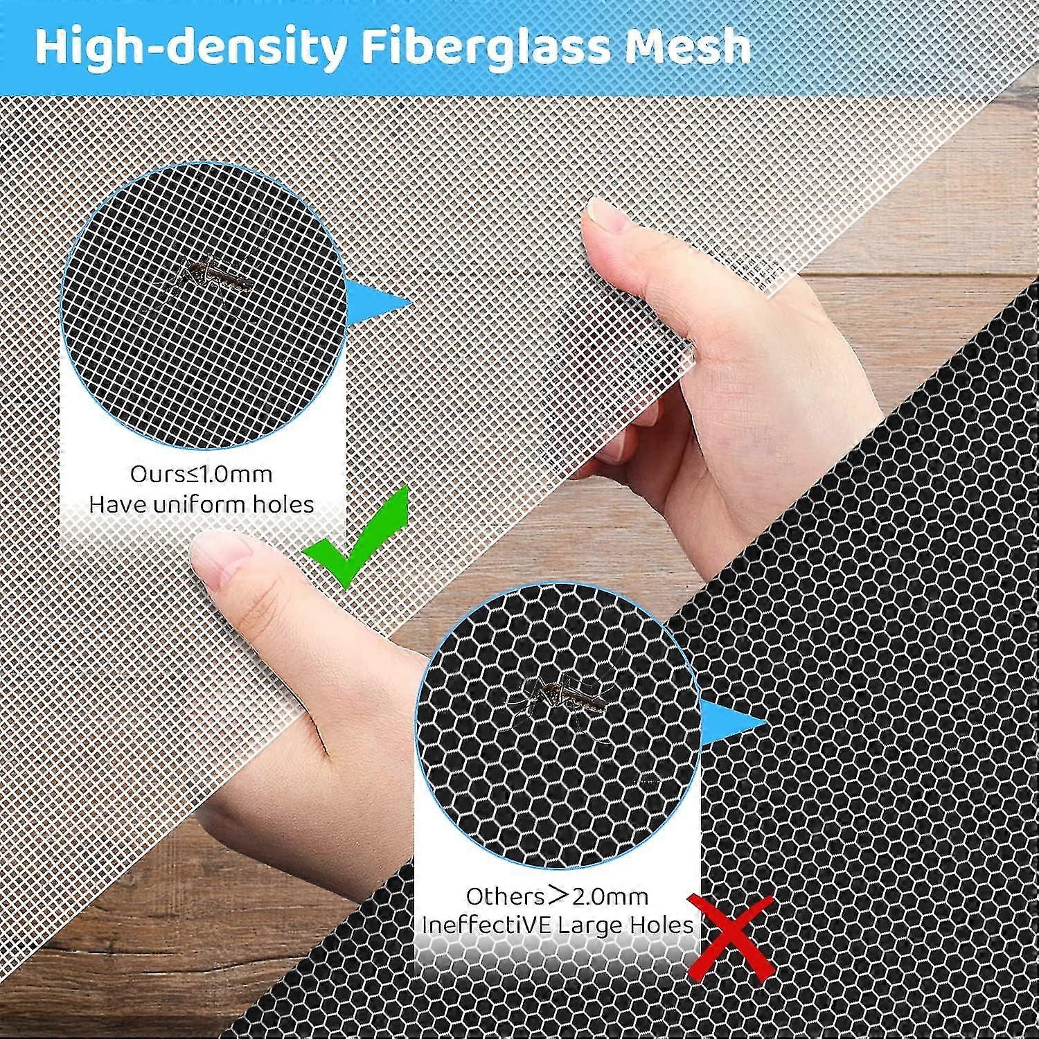 300x120cm Window Mosquito Net, Adjustable Window Mosquito Net Roll ...