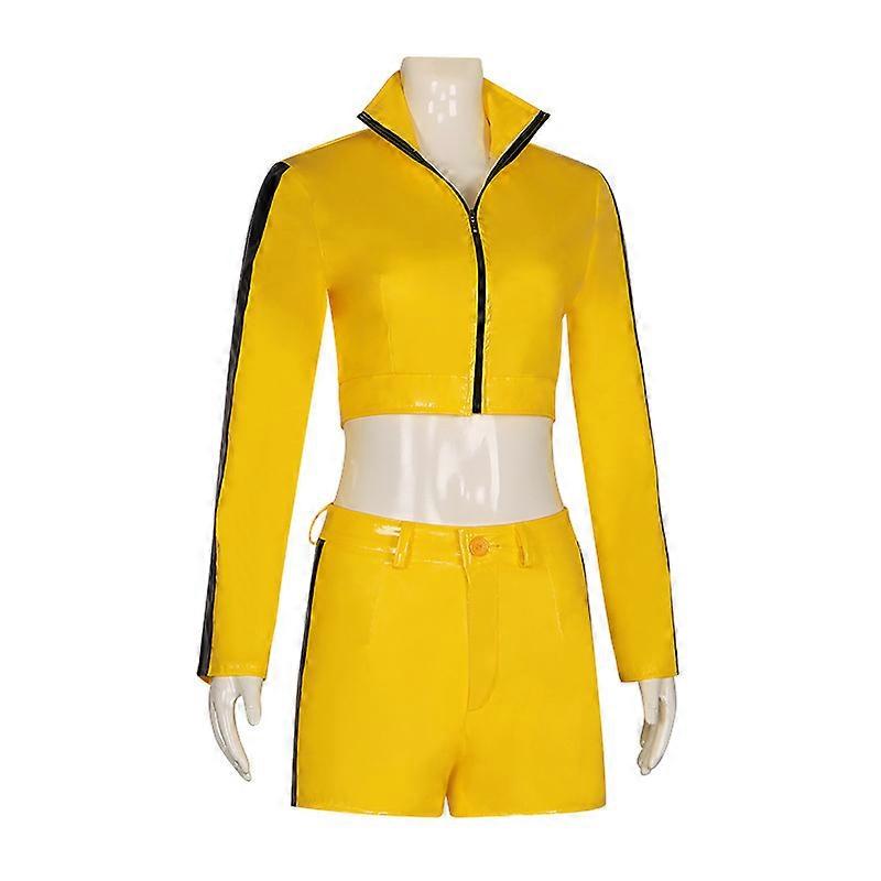Kill Bill Vol.1 The Bride Costume Yellow Uniform Outfits For Women ...