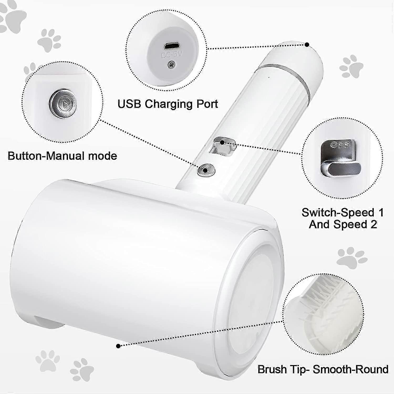 Electric Dog Brush For Long Haired Dogs Slicker Brush For Dogs Shedding ...