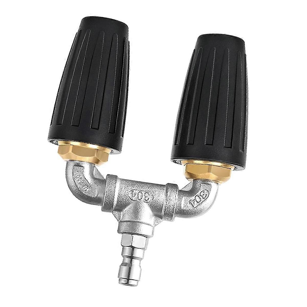 Dual Turbo Nozzle Pressure Washer, 360 Rotating Twin Turbo, 4000 PSI, 4 ...