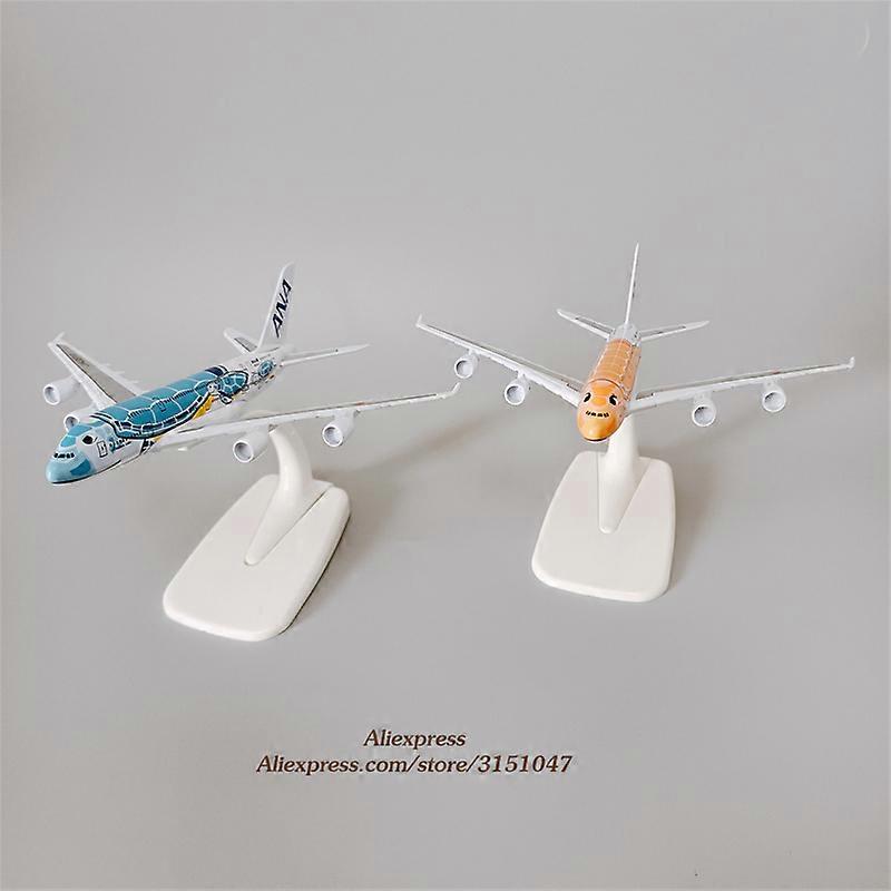 16cm Alloy Metal Japan Air ANA Airbus A380 Cartoon Sea Turtle Airlines ...