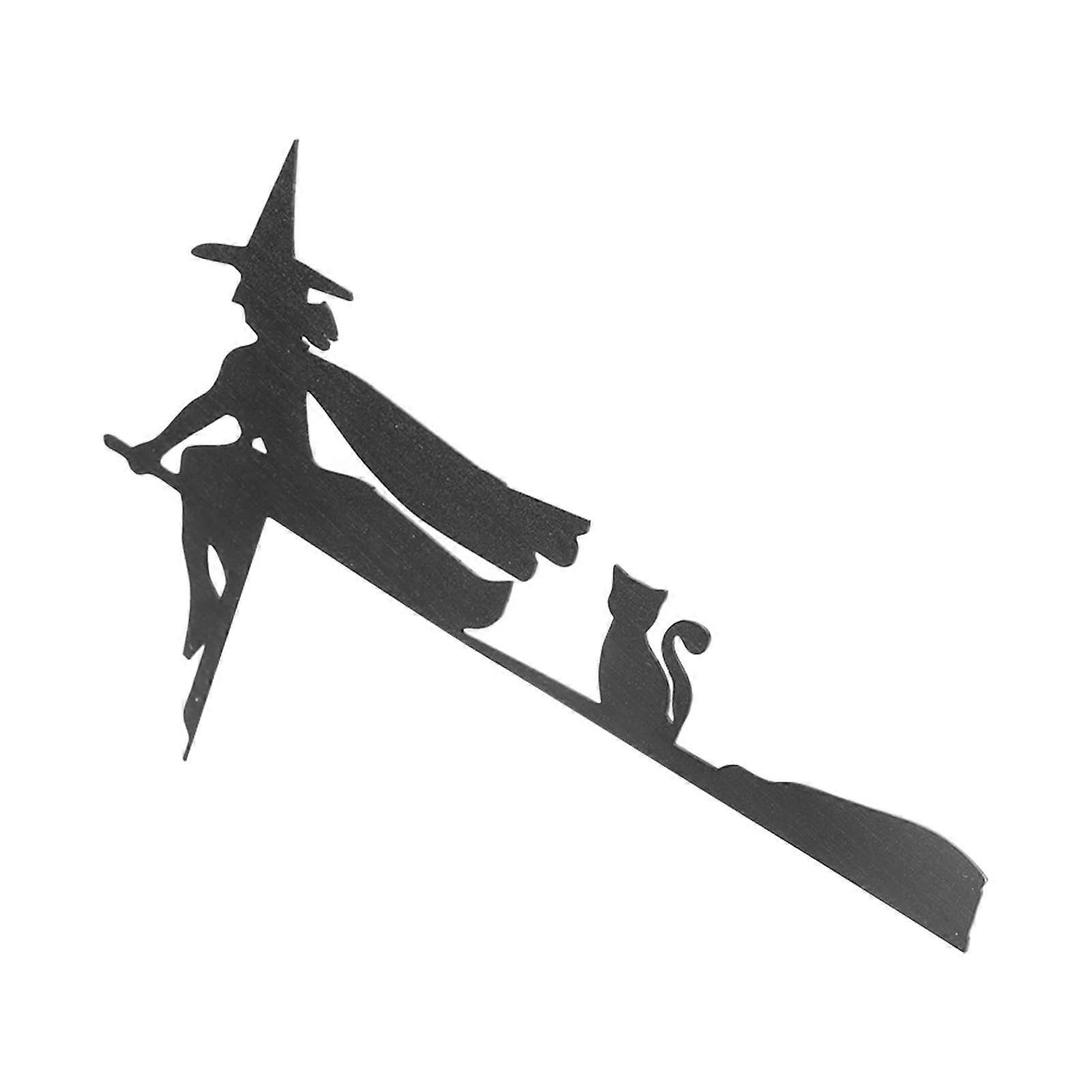 Witch On Broom Cat Door Corner Sign Innovative Interesting Door Corner ...