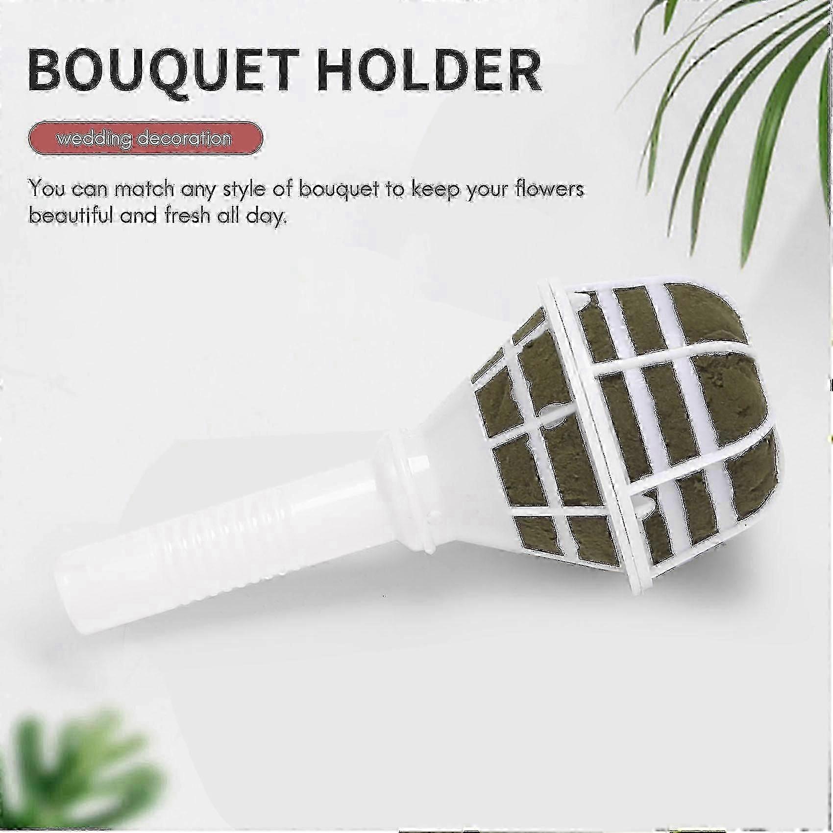 12 Pieces Floral Foam Oasis Bouquet Posy Holder For Wedding Bridal ...