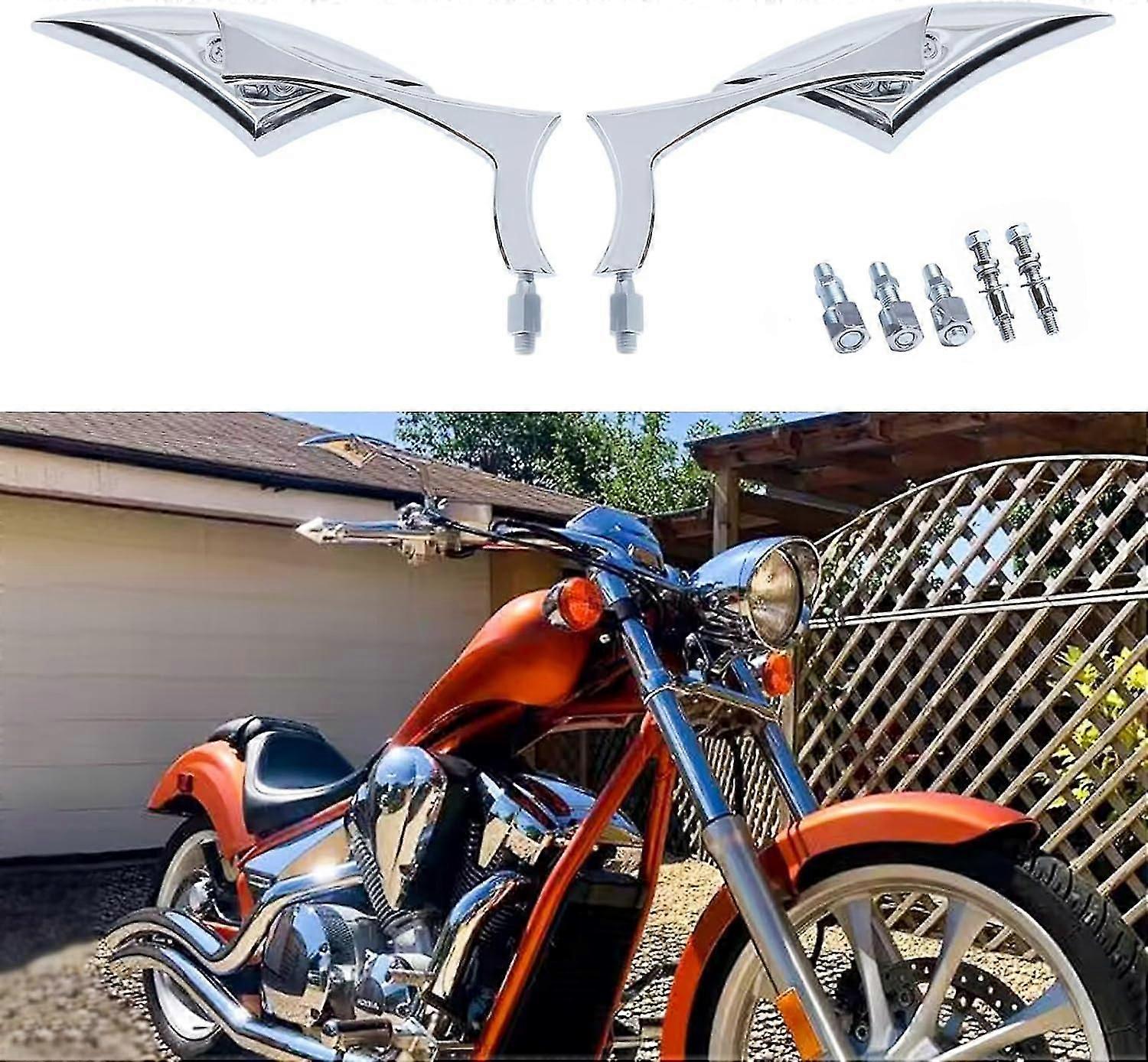 Motorcycle Mirrors Compatible with Harley Davidson - 8MM 10MM ...