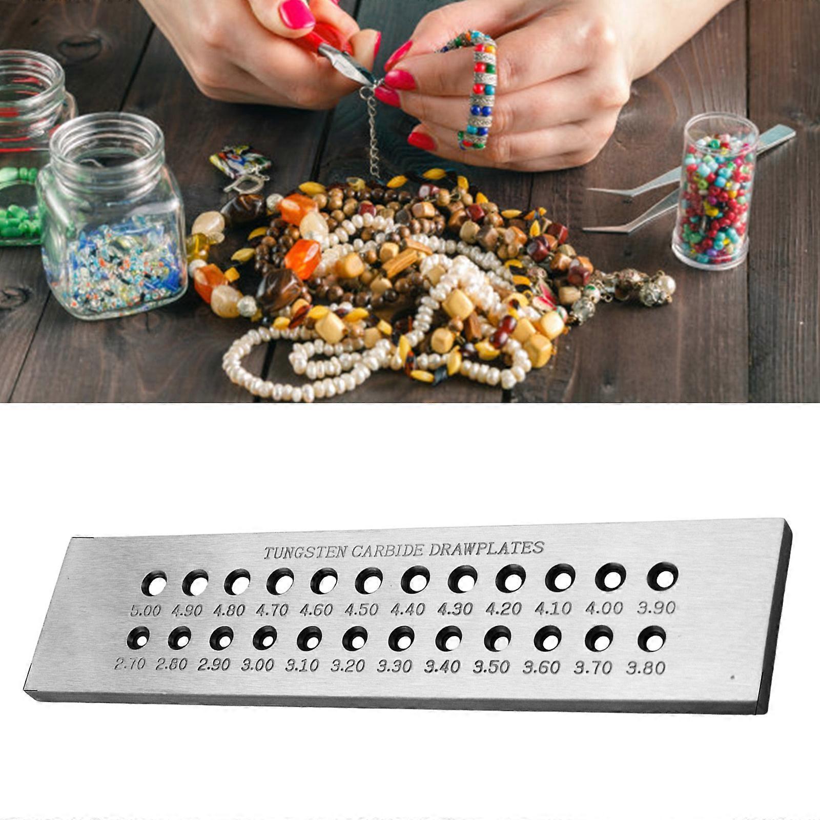 Jewelry Crafting Tool Wire Drawplate Steel Texture Round Draw Plate ...