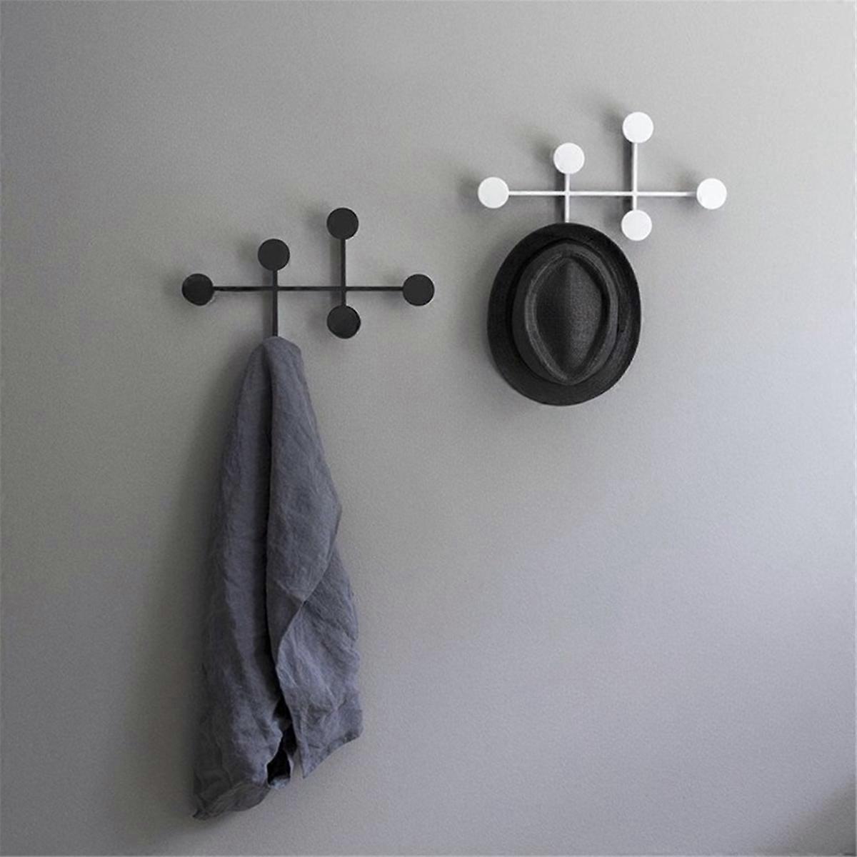 Nordic Wall Hanger Clothes Storage Organizer Coat Metal Multifunctional ...