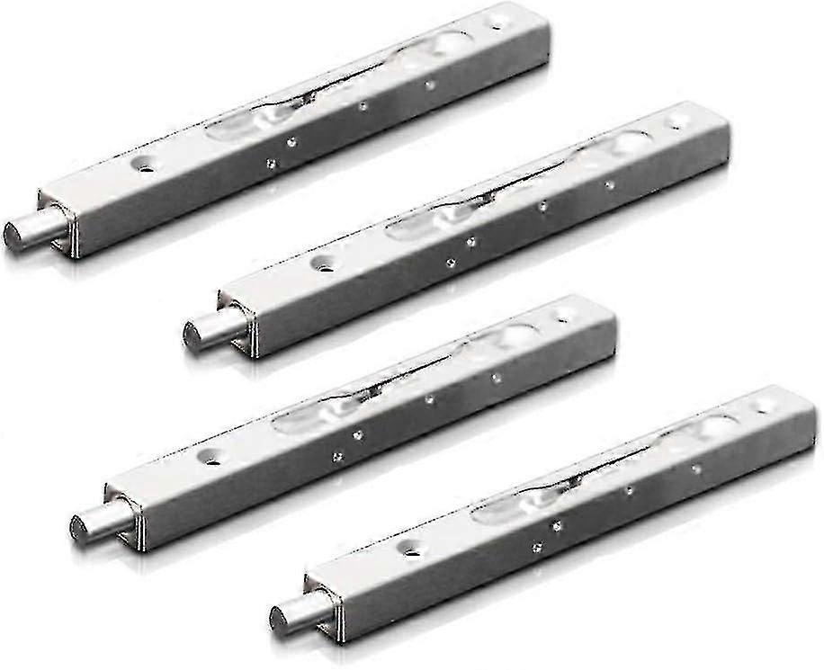 4 Pack (2 Pairs) Door Flush Bolt Latch Slide Latch, Concealed Bolt ...