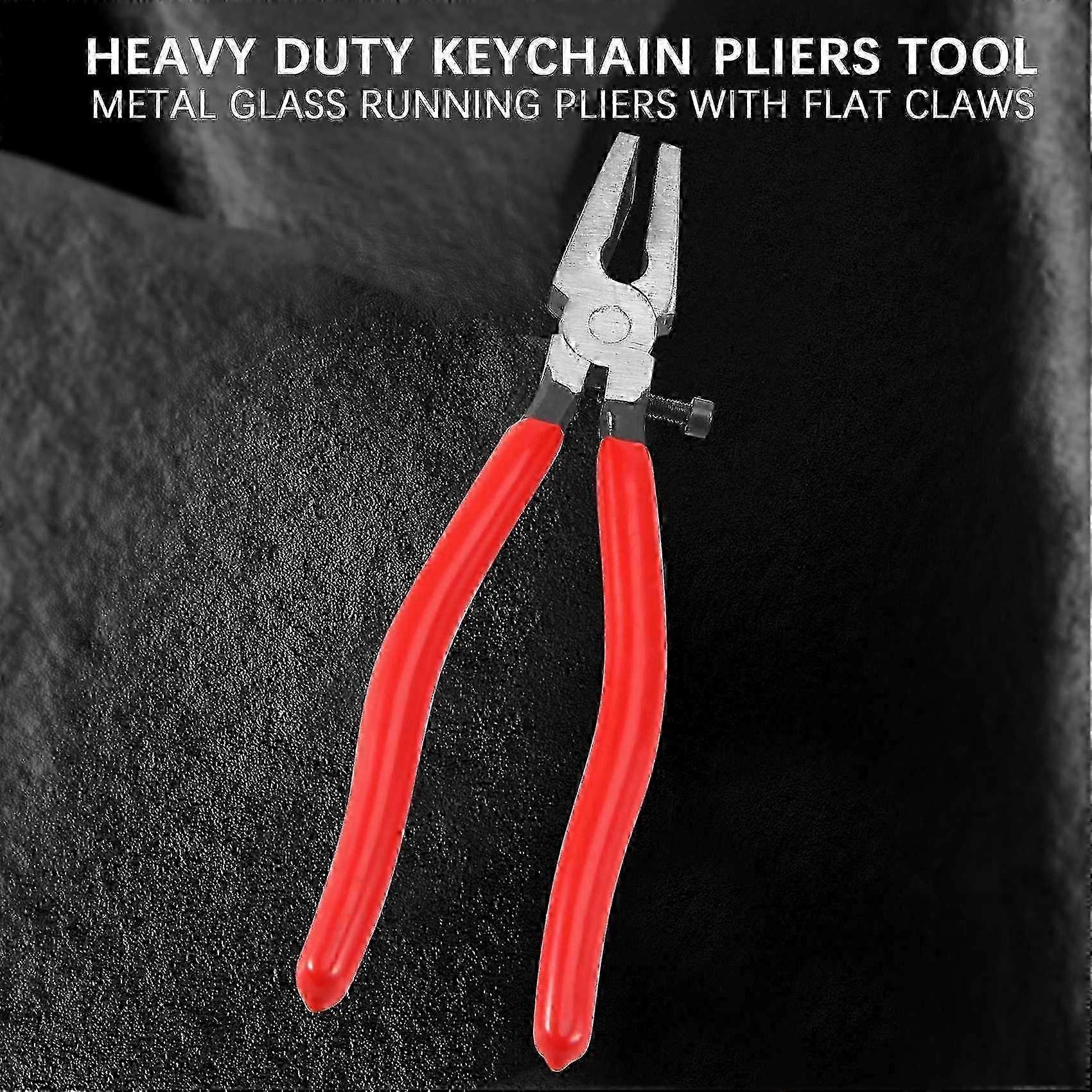 Metal Key Fob Pliers Tool, Heavy Duty Flat Jaws Glass Running Pliers ...