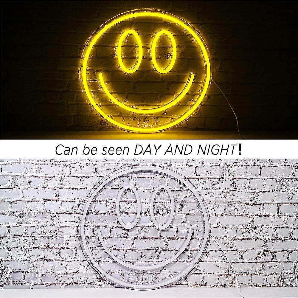 Smile Face Led Neon Light Smiley Face Neon Signs Night Light For ...