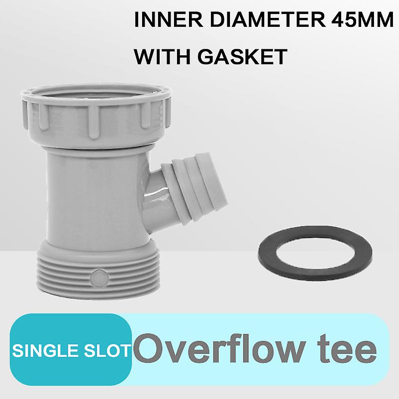 Sink Drain Pipe Adapter Y Shaped Kitchen Basin Sewer Branch Connector ...
