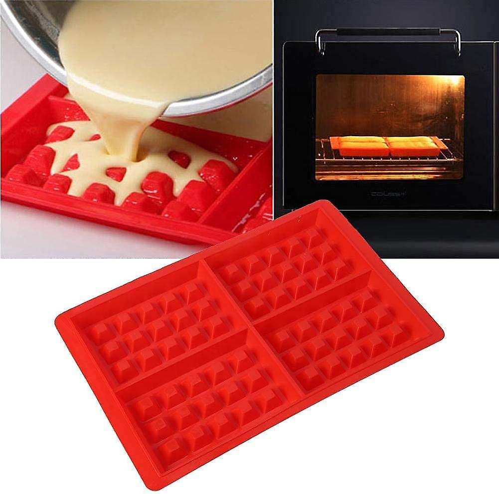 Silicone Waffle Mold 2pcs Waffle Mold, Silicone Waffle Mold, Red ...