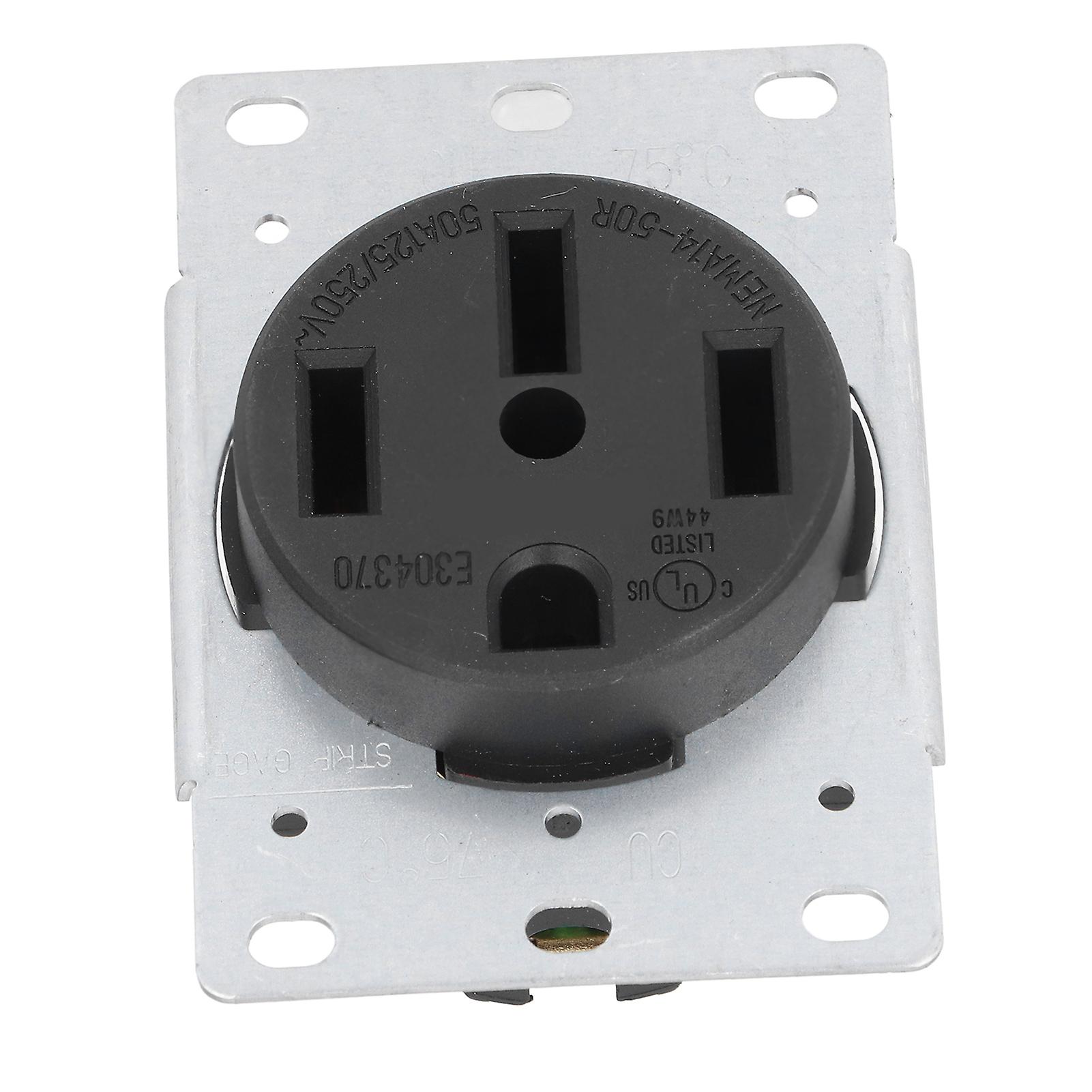 Industrial Receptacle NEMA 14-50R US Standard Industrial 4 Hole Power ...