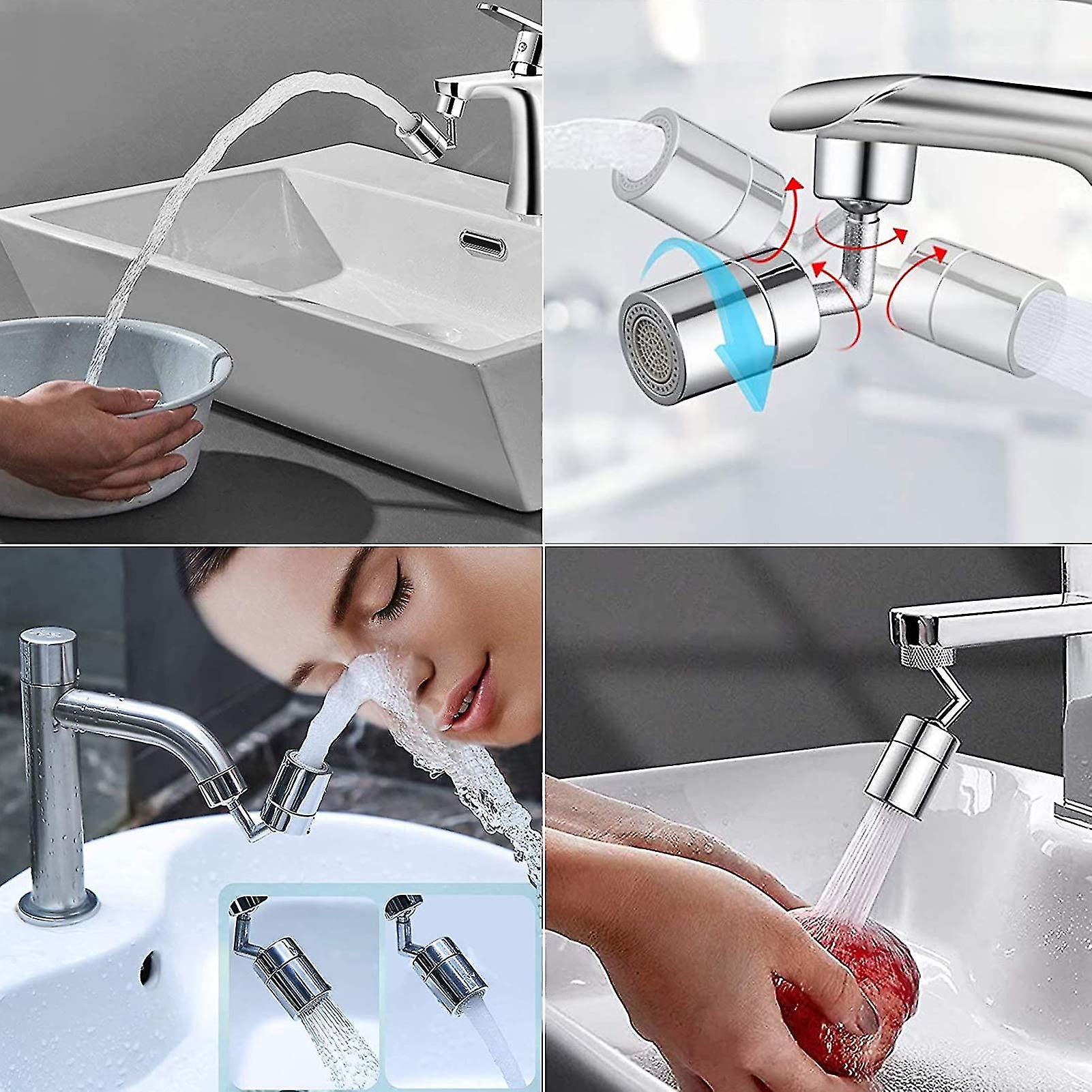 Universal Non-splashing Filter Faucet 720° Rotating Faucet Aerators ...