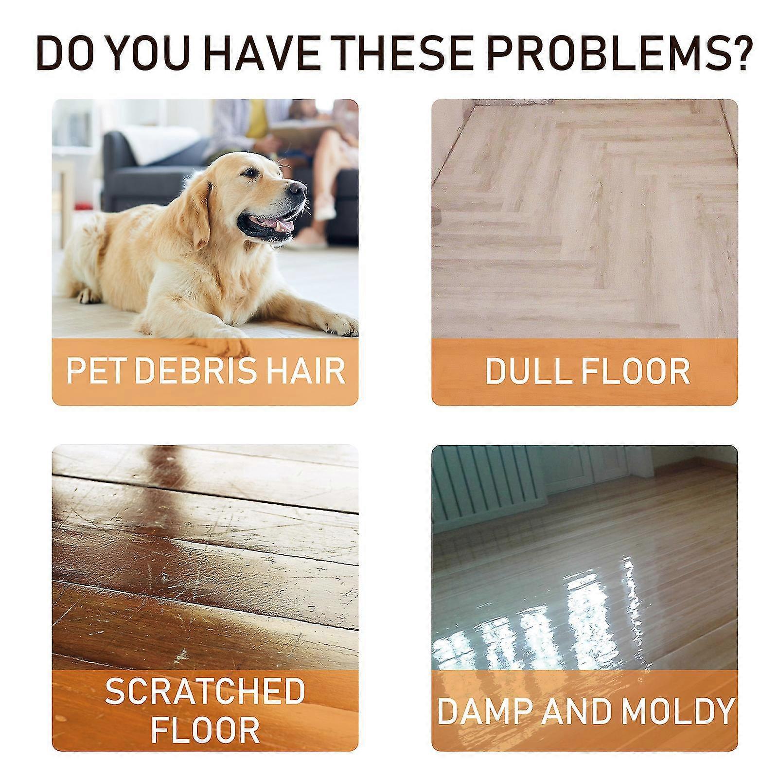 3 stk gulvrens Væskesikker gulvrengøring Polering Flydende ...