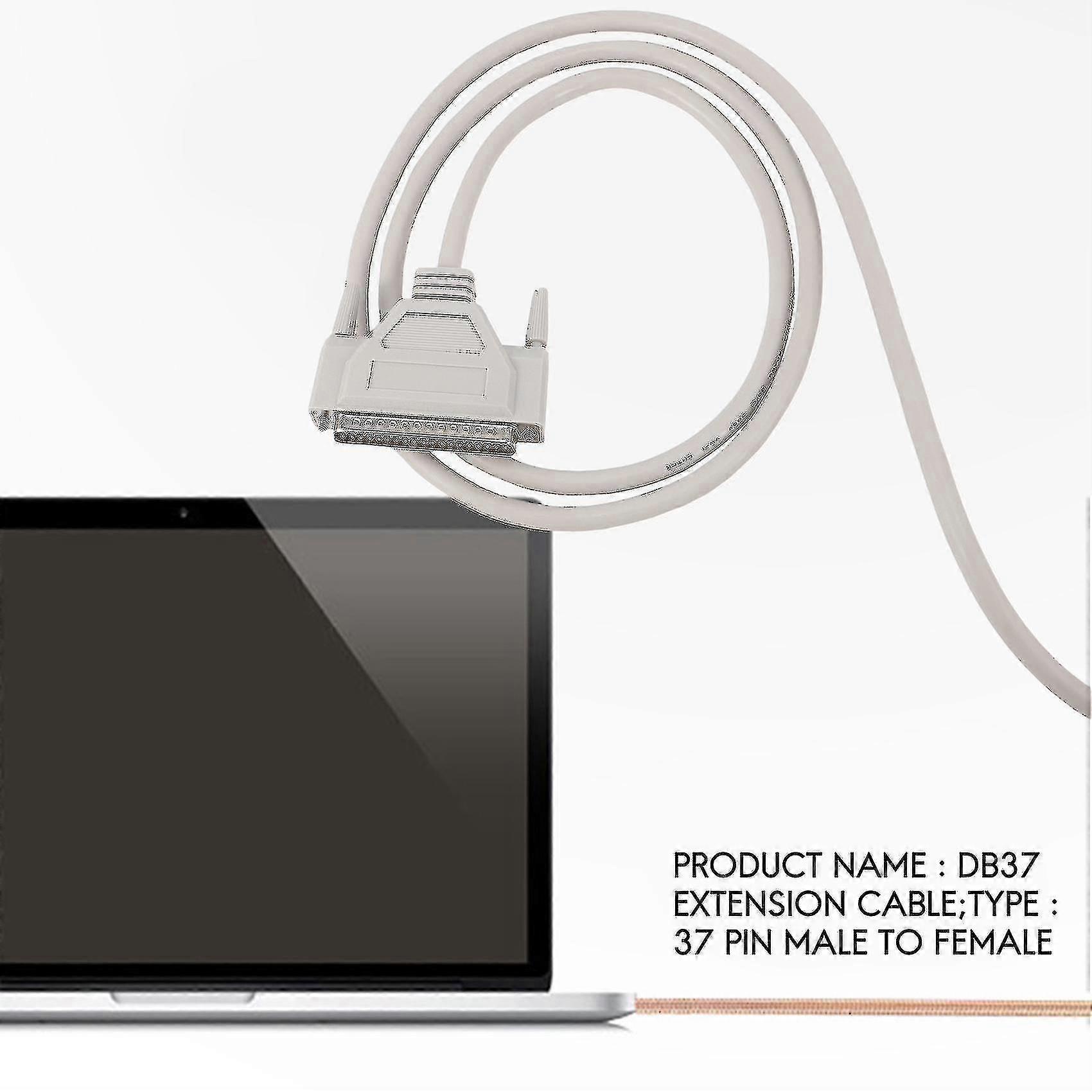 3 37 Pin Male To Female Db37 Extension Cable Grey White | Fruugo UK