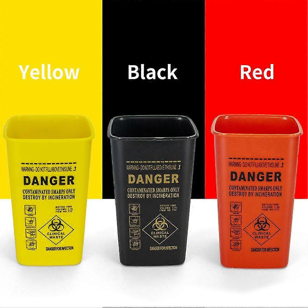 1l Sharps Container Disposable Needle Recycling Bin With Lid Sharps ...