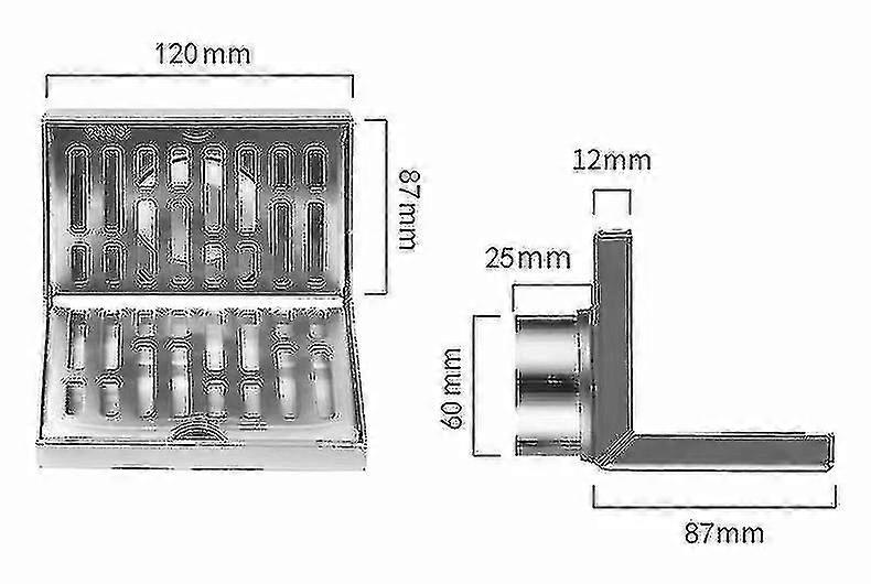 Stainless Steel Wall Side Floor Drain Wall Side Shower Drain Balcony ...