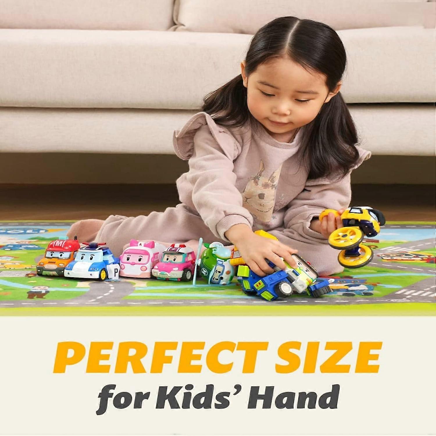 SBSG Robocar Poli Amber Transforming Robot, 4" Transformable Action Toy ...